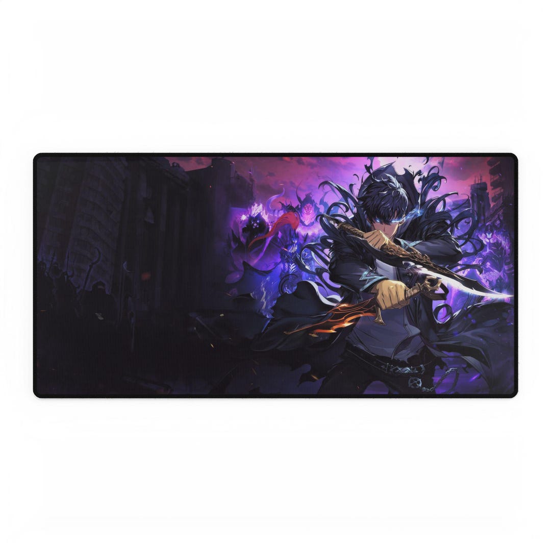 Solo Leveling Desk Mats, Anime Mouse Pad, Igris Gaming Mat, Solo ...