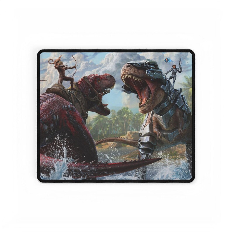 Ark Survival Evolved Desk Mat, Dinosaur Gaming Mouse Pad, Office Desk ...