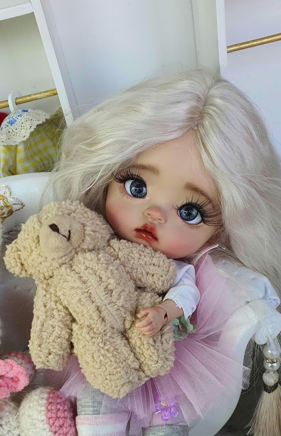 Kuan Kuan Bab Doll Wiht Goat Hair Baby Bjd - Etsy