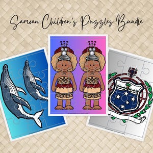 Samoan Puzzle Bundle PDF | Printable Cultural Learning Games for Kids ...