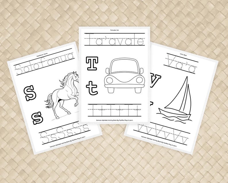 Printable Samoan Alphabet Activity Book PDF | Learn Samoan Letters ...