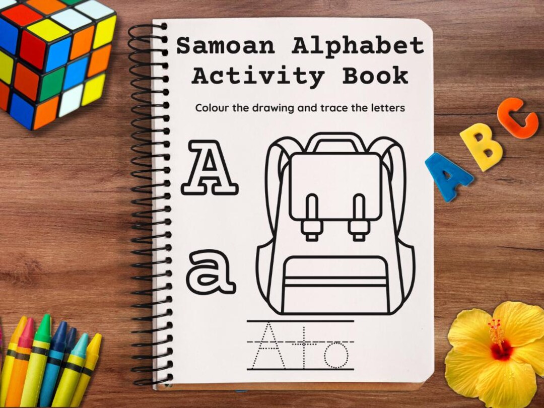 Printable Samoan Alphabet Activity Book | Learn Samoan | Samoan Words ...