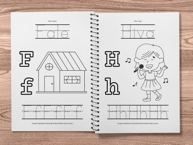 Printable Tongan Alphabet Activity Book | Learn Tongan | Tongan Words ...