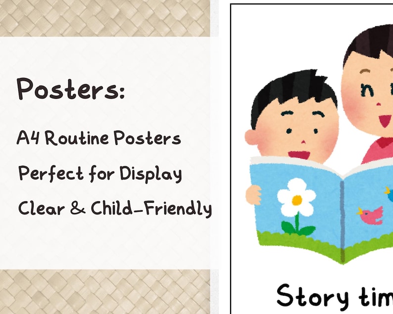 Visual Schedule Cards and Posters Bundle for Toddlers, Preschool Autism ...