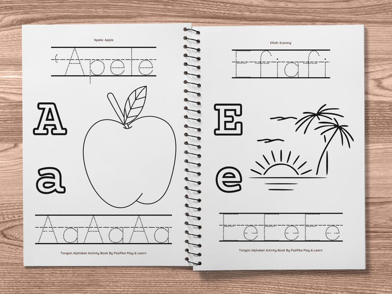 Printable Tongan Alphabet Activity Book | Learn Tongan | Tongan Words ...