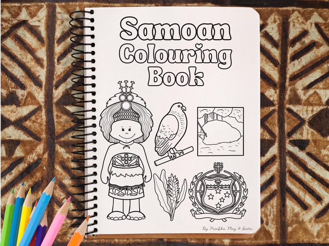 Printable Samoan Children's Colouring Book | Learn Samoan Language ...
