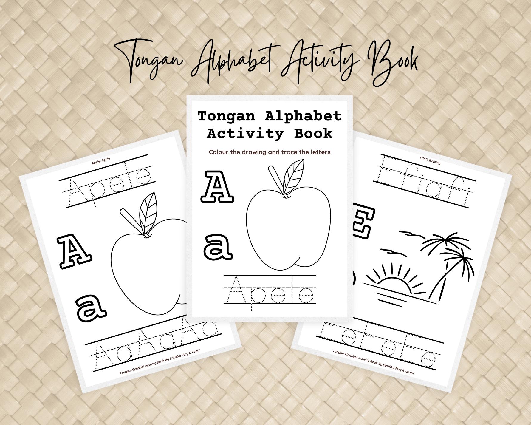 Printable Tongan Alphabet Activity Book: Learn Tongan (digital Download ...