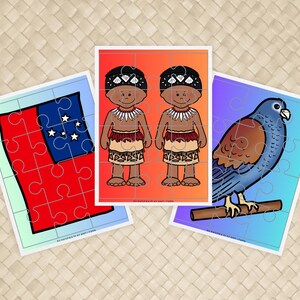 Samoan Puzzle Bundle PDF | Printable Cultural Learning Games for Kids ...