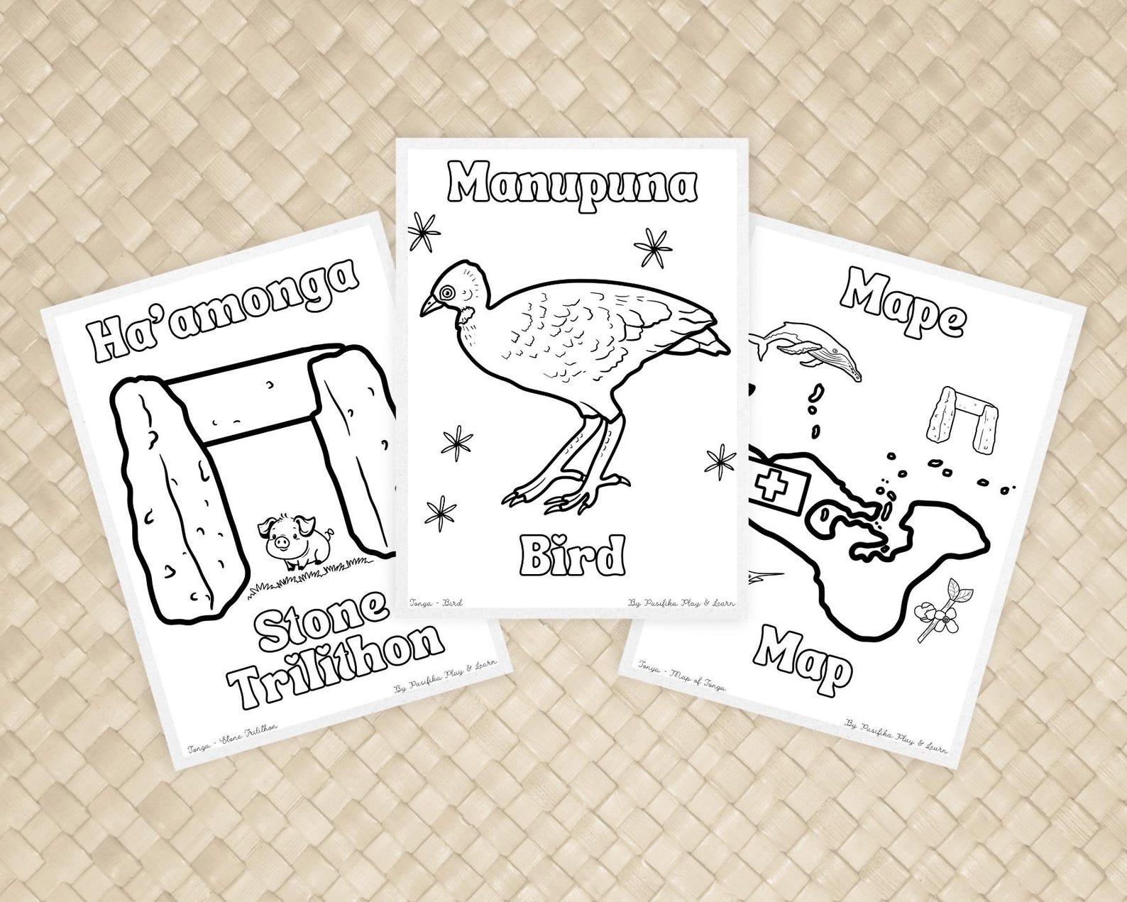 Printable Tongan Children's Colouring Book | Learn Tongan Language ...