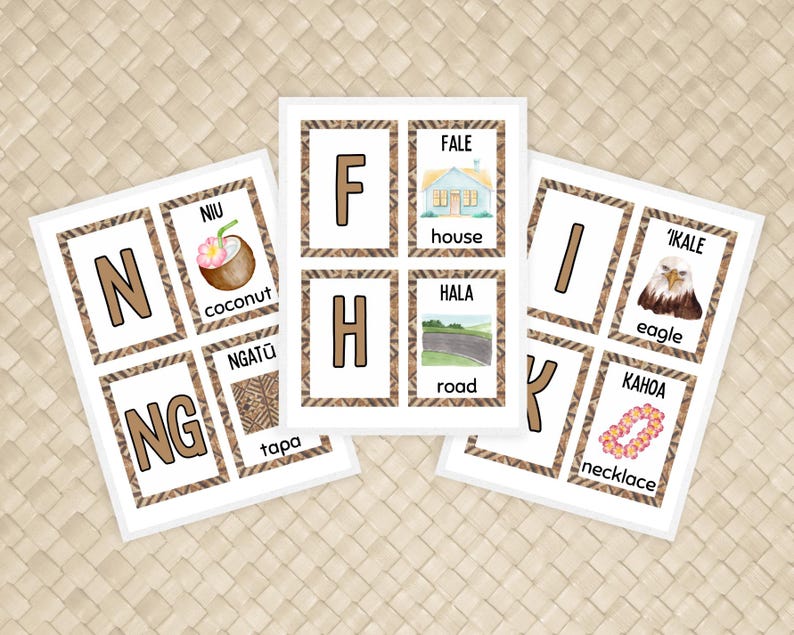 Printable Tongan Flash Cards: Language Learning Bundle (digital ...