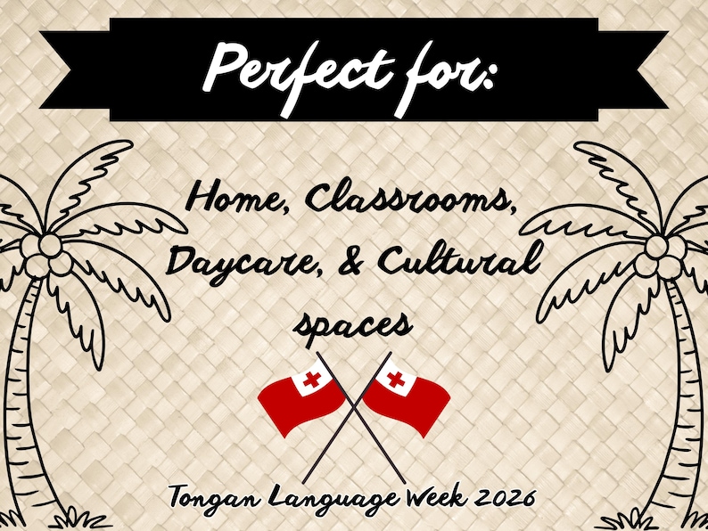 Tongan Language Week 2026 Posters | Lea Faka-tonga Classroom Decor ...