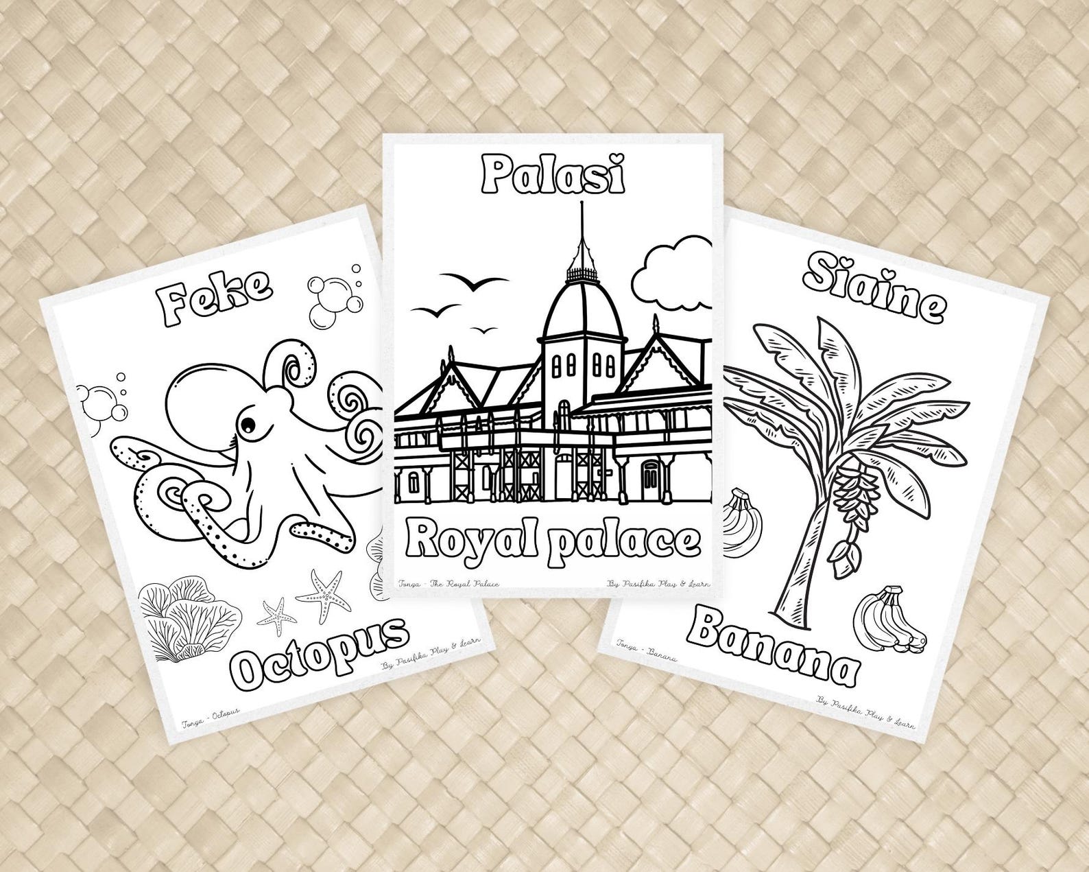 Printable Tongan Children's Colouring Book | Learn Tongan Language ...