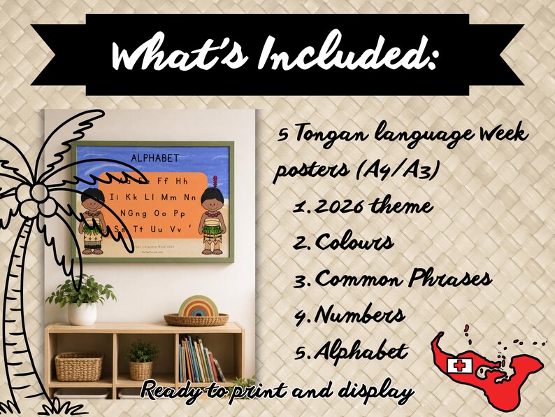 Tongan Language Week 2026 Posters | Lea Faka-tonga Classroom Decor ...