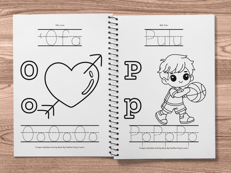 Printable Tongan Alphabet Activity Book | Learn Tongan | Tongan Words ...
