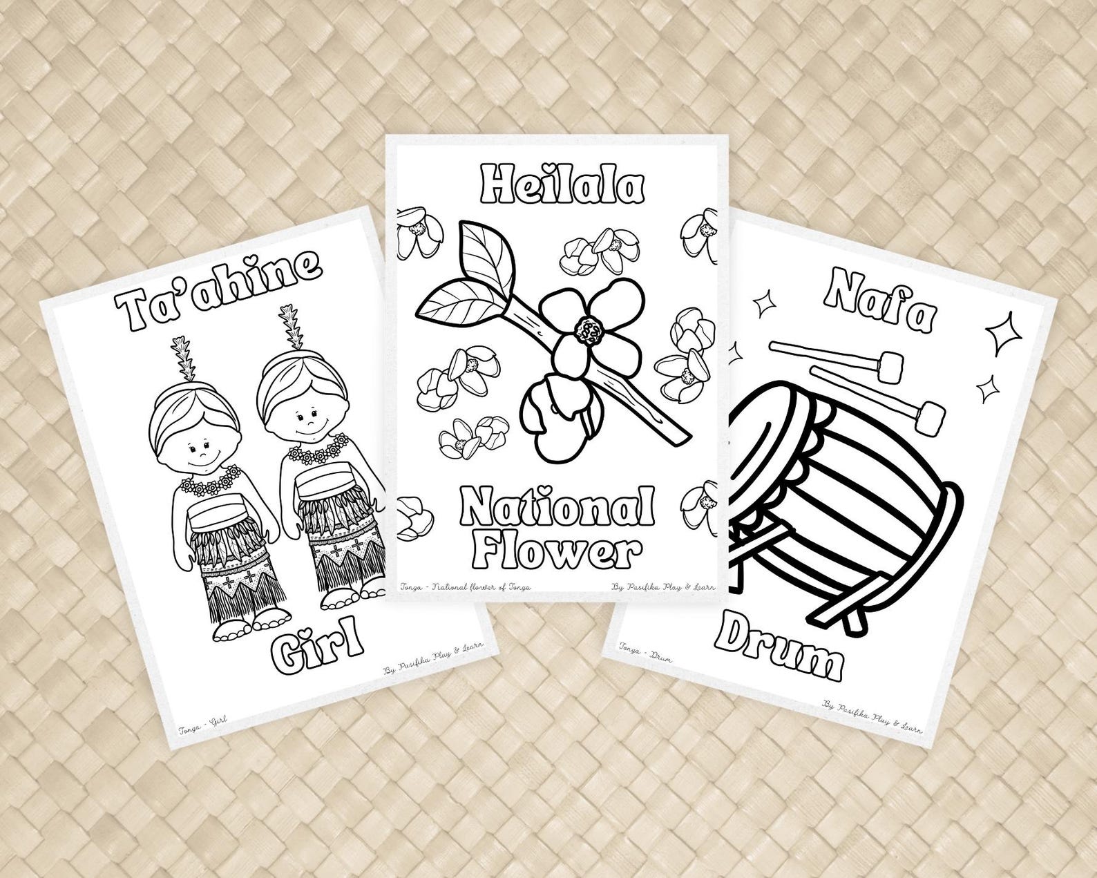 Printable Tongan Children's Colouring Book | Learn Tongan Language ...