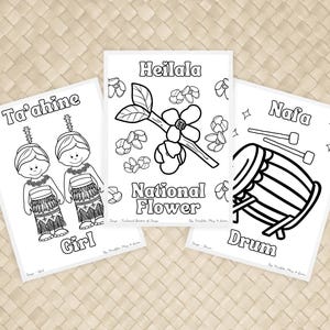 Printable Tongan Children's Colouring Book | Learn Tongan Language ...