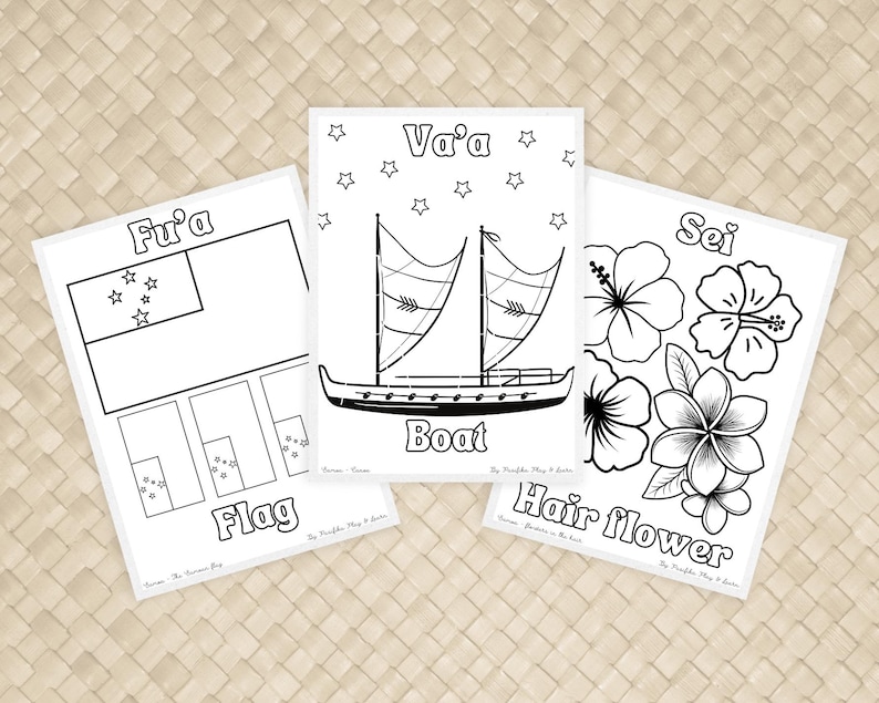 Printable Samoan Children's Colouring Book | Learn Samoan Language ...