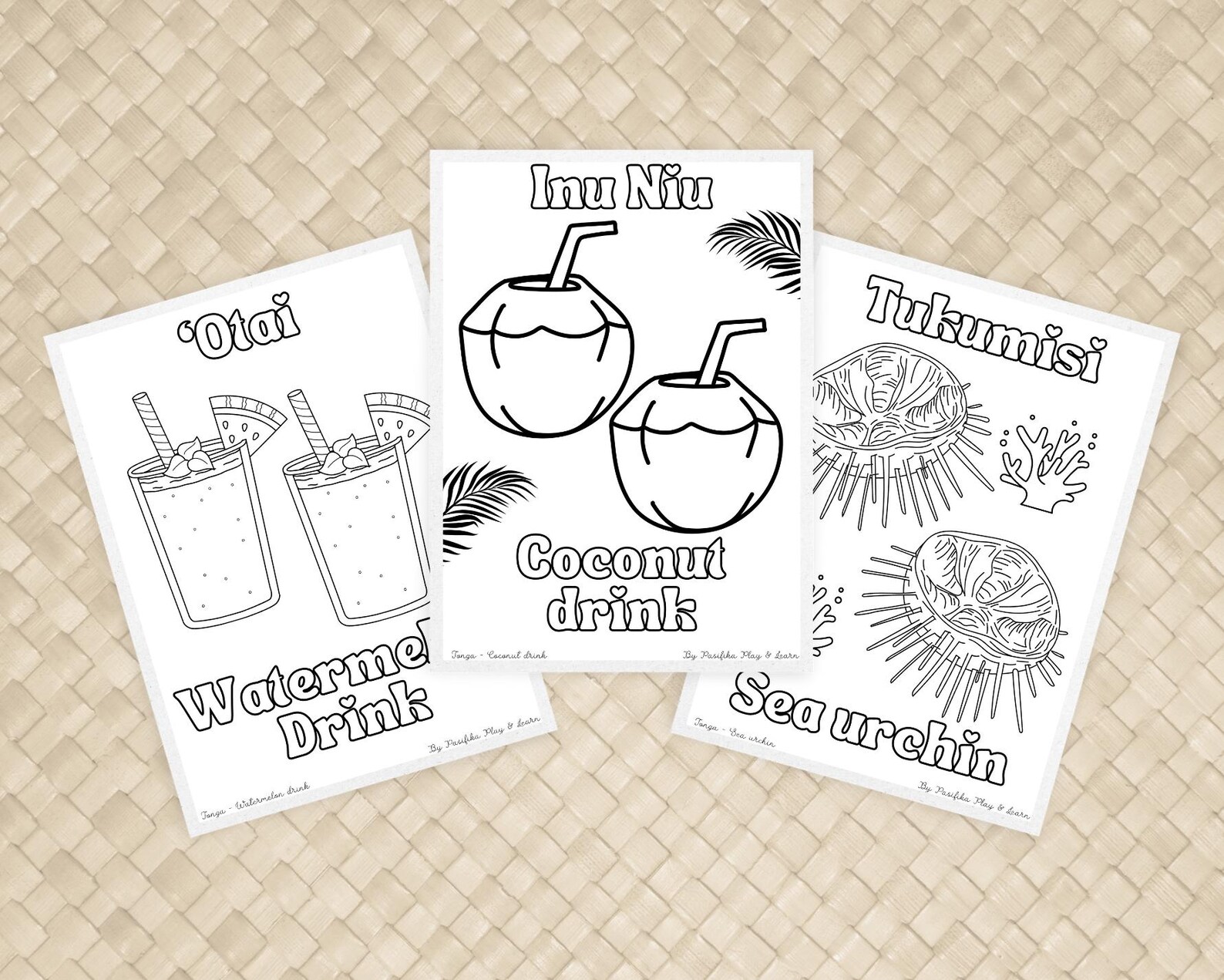 Printable Tongan Children's Colouring Book | Learn Tongan Language ...