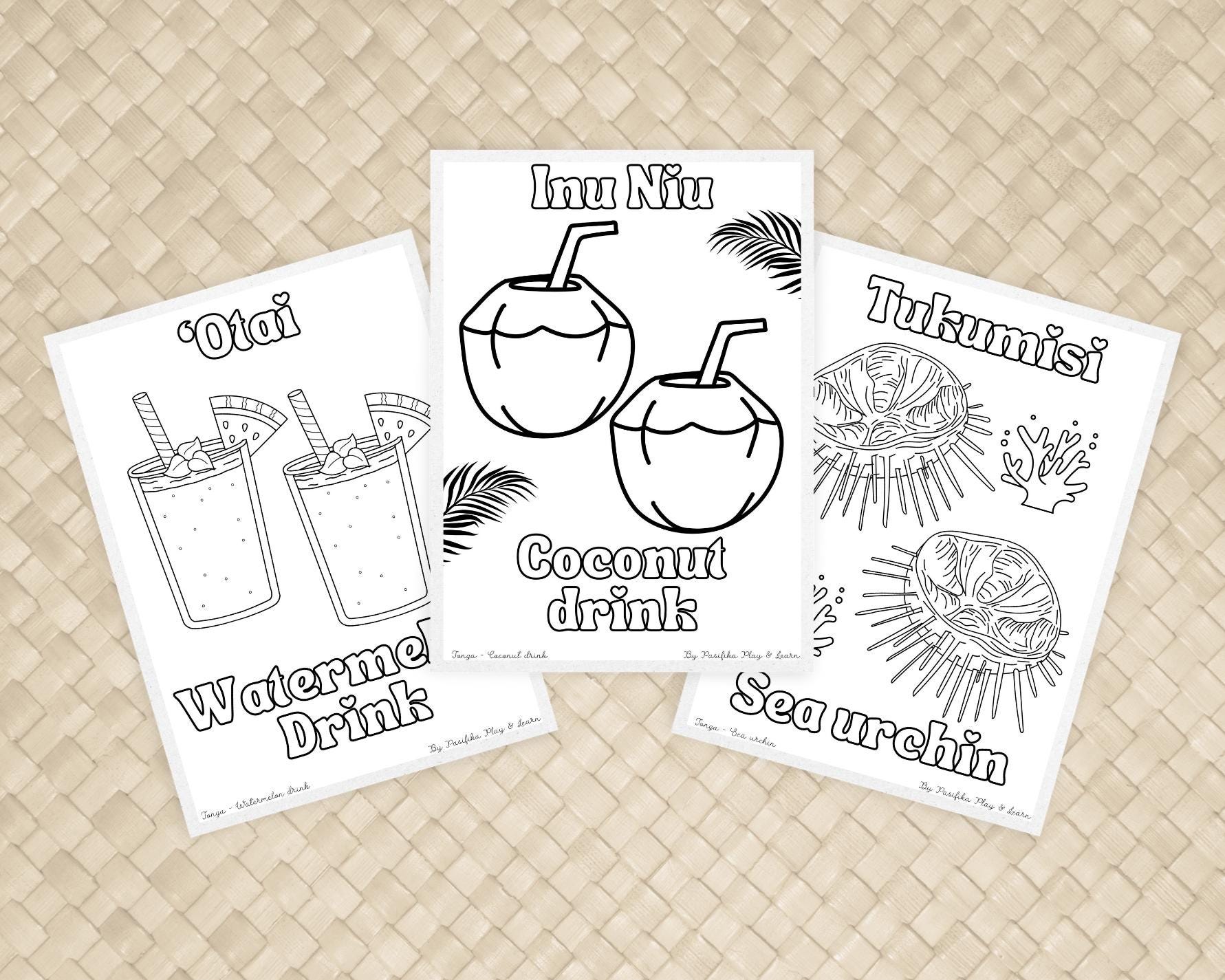 Printable Tongan Children's Colouring Book | Learn Tongan Language ...