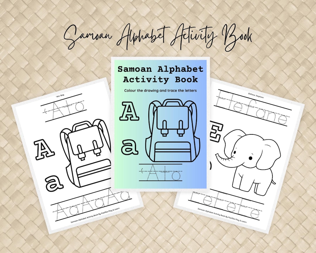 Printable Samoan Alphabet Activity Book PDF | Learn Samoan Letters ...