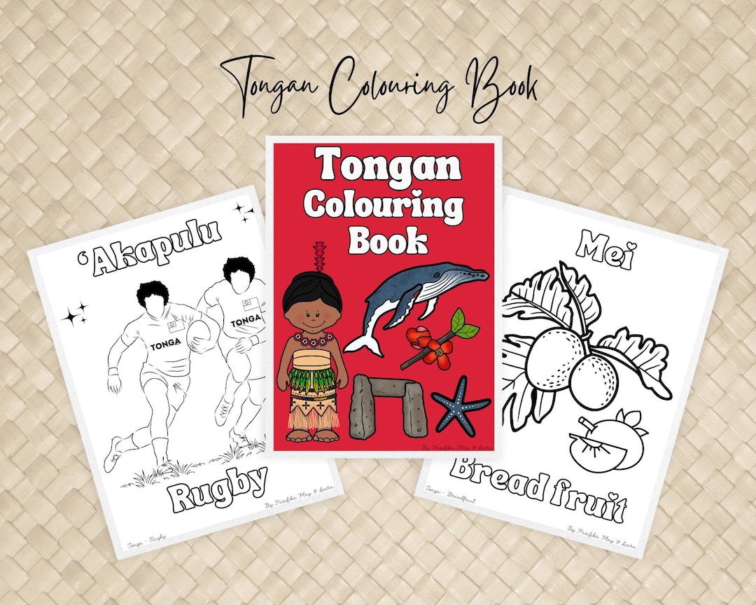 Printable Tongan Children's Colouring Book | Learn Tongan Language ...