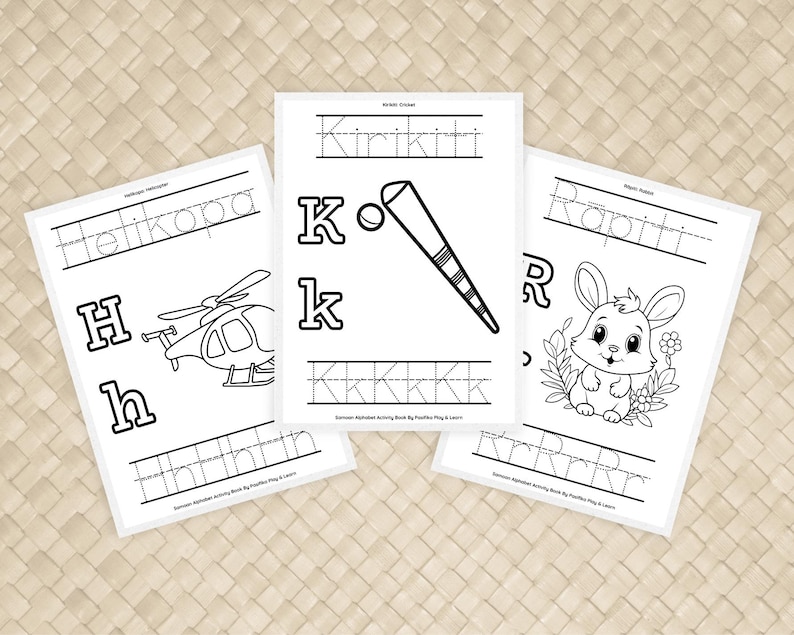 Samoan Alphabet Activity Book | Learn Language, Culture (digital ...