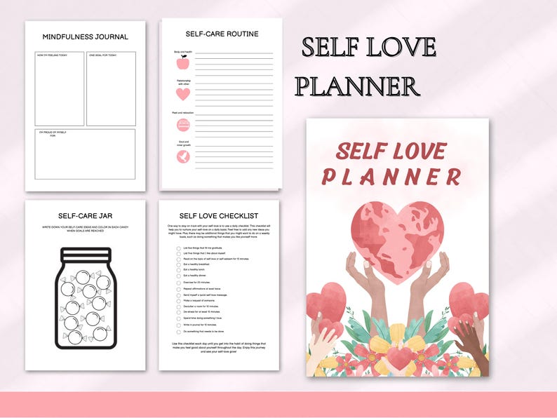 Self-love Planner | Printable Self-care Journal | Wellness ...