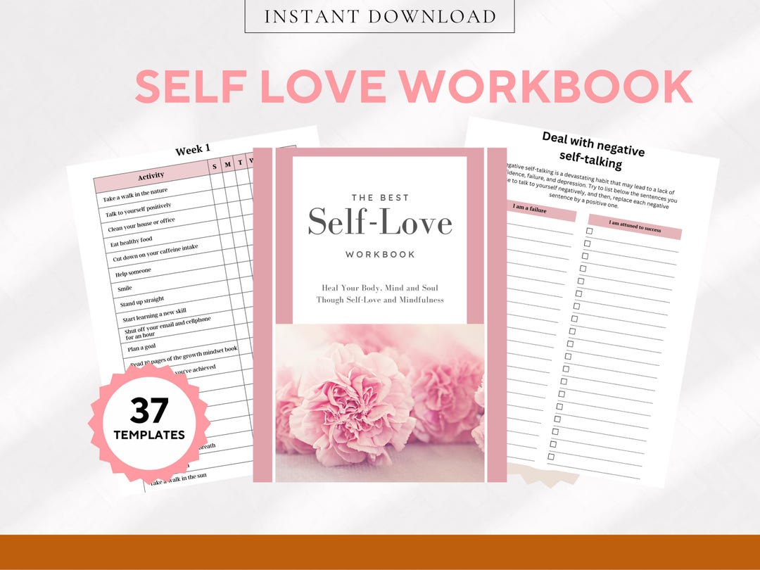 Self-love Workbook | Self-care Planner | Self-reflection Journal ...