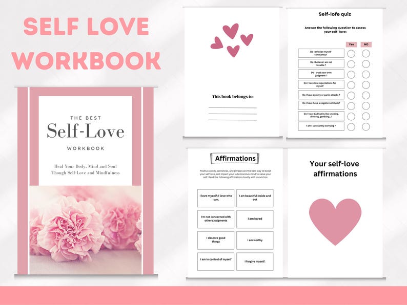 Self-love Workbook | Self-care Planner | Self-reflection Journal ...