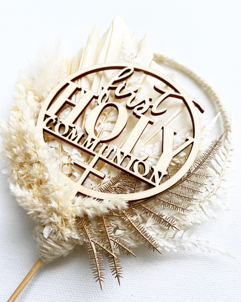 First Holy Communion Cake Topper/holy Communion/ Religious | Etsy