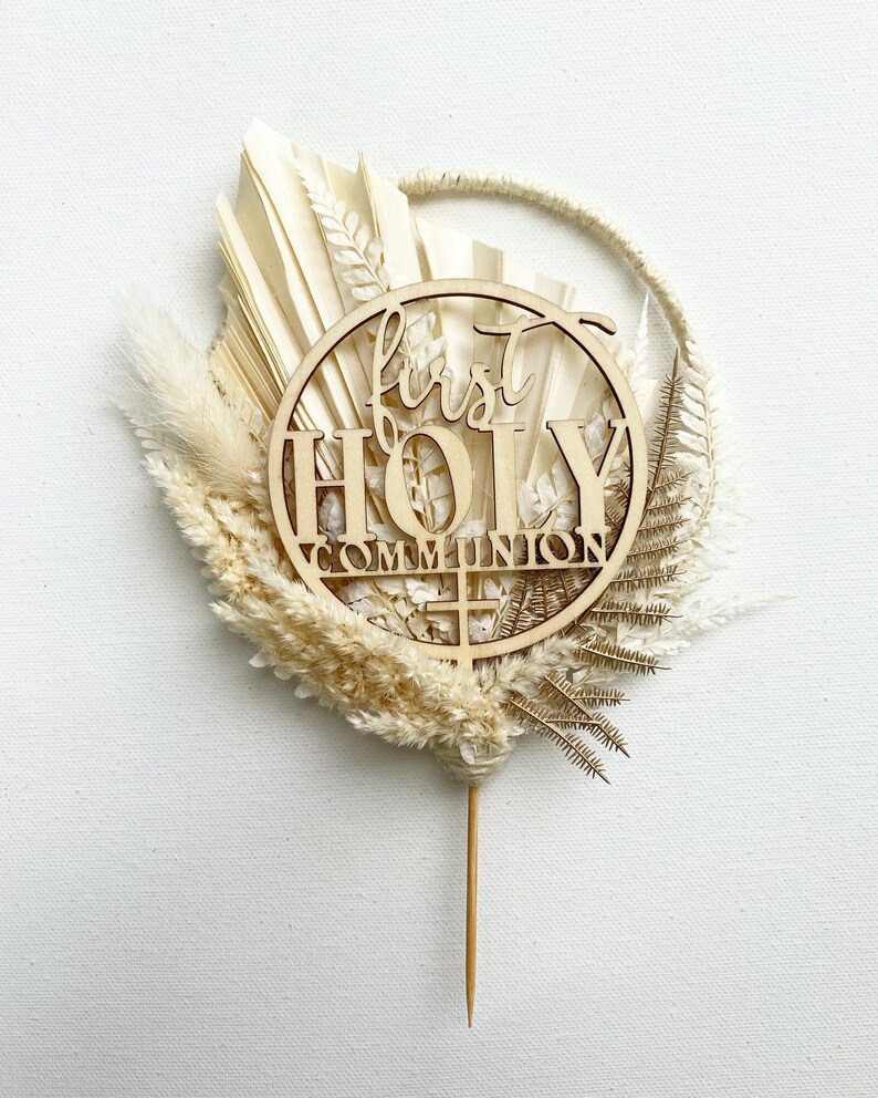 First Holy Communion Cake Topper/holy Communion/ Religious | Etsy