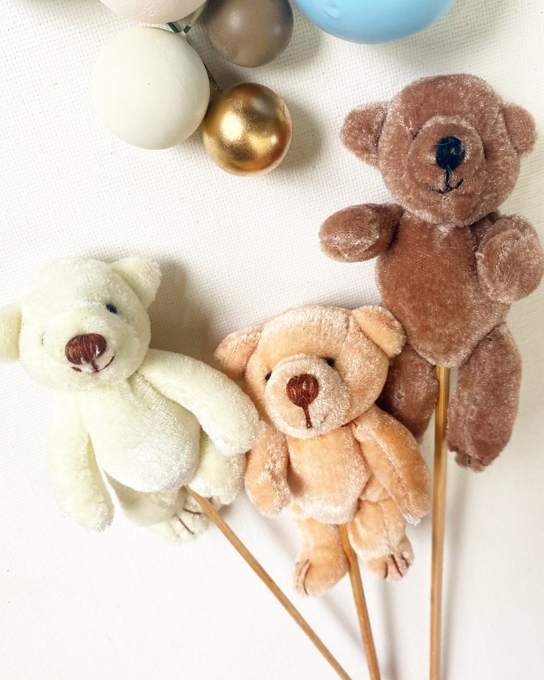 Teddy Bear Baby Shower Centerpiece/teddy Bear Picks/teddy Bear Cake ...