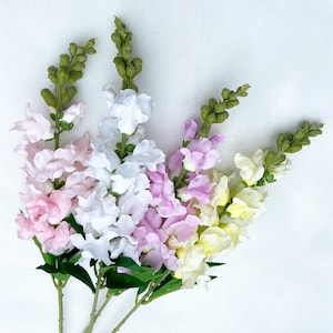 1 Stem of Snapdragon/sorbet Flowers/silk Lemon Snapdragon//snapdragon ...