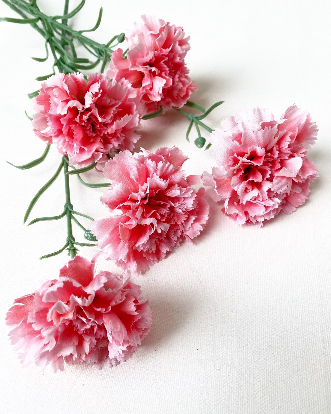 1 Stem Pink Candy Carnation/single Silk Carnation/silk Carnation/candy ...