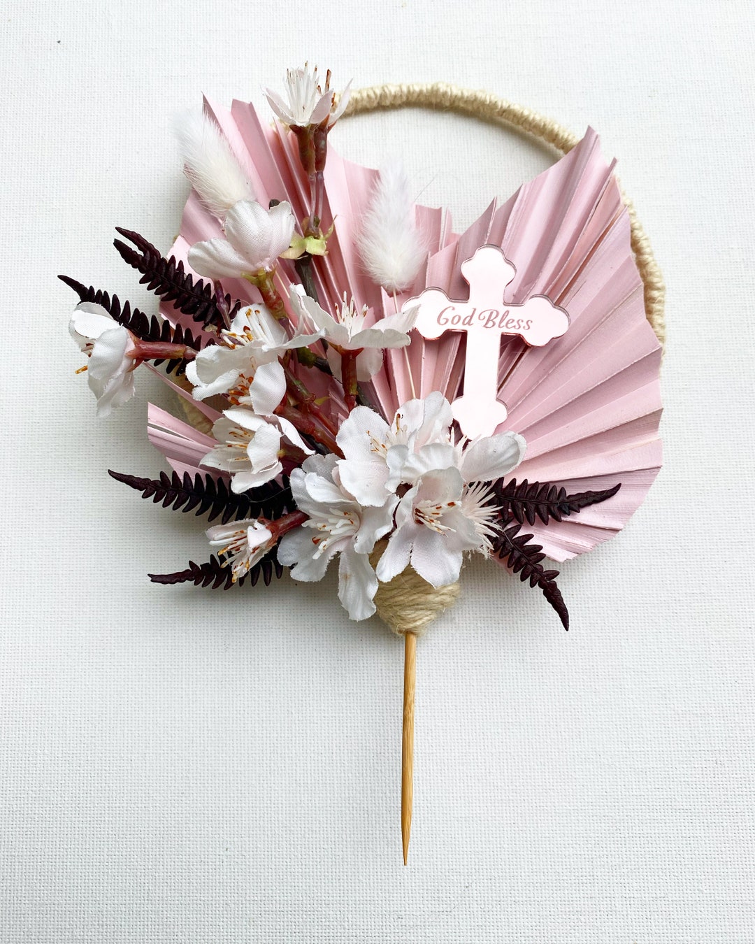 God Bless Christening Topper/cake Topper/religious Cake/christening/baptism/christ/baby Topper ...