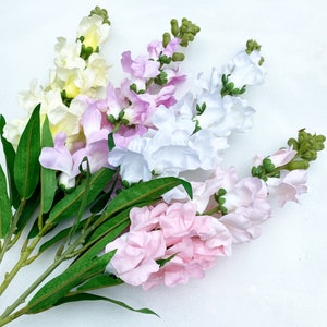 1 Stem of Snapdragon/sorbet Flowers/silk Lemon Snapdragon//snapdragon ...