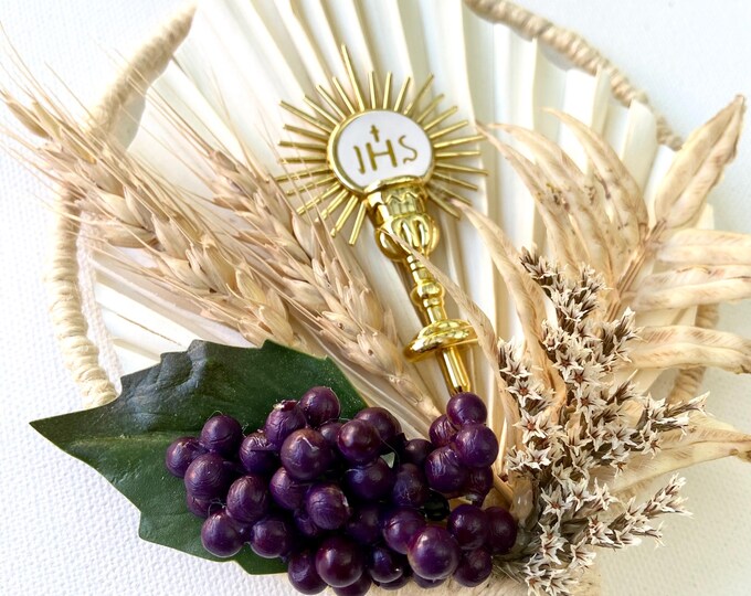 First Communion Cake Topper/jesus Christ/ Holy Topper/ Holy/ Boho Baby ...