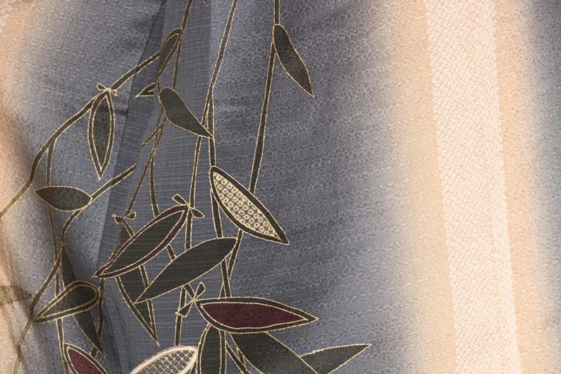 Vintage Japanese Silk Kimono Robe Homongi - Etsy