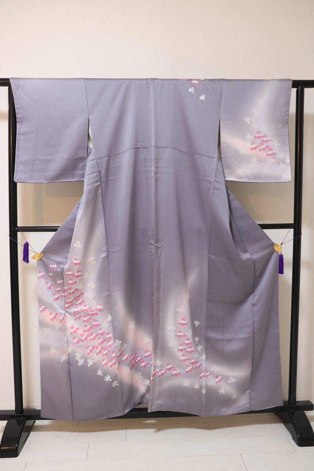 Vintage Japanese Silk Kimono Robe Homongi - Etsy