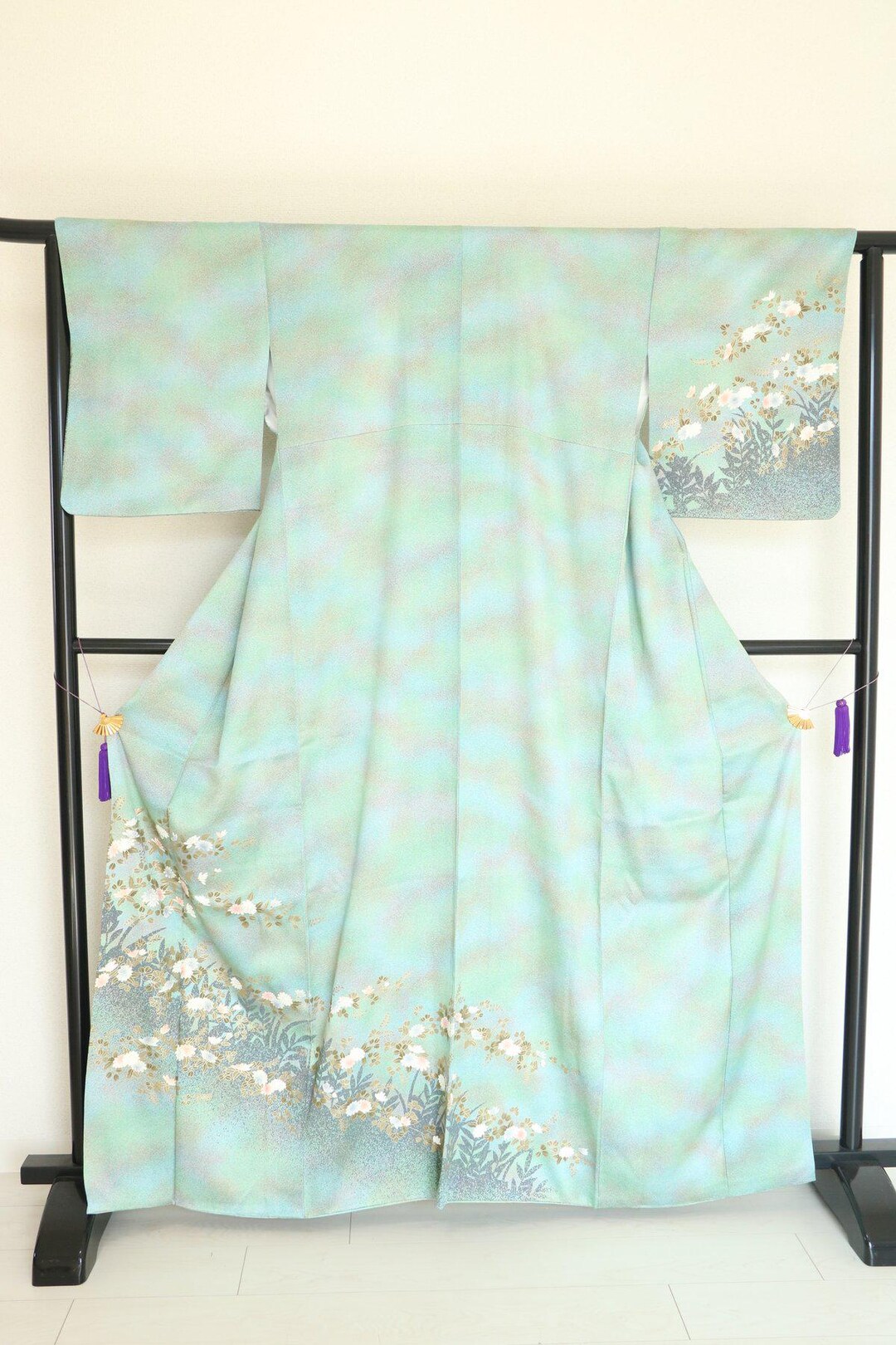 Vintage Japanese Silk Kimono Robe Homongi - Etsy