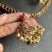 Traditional Kemp South Indian Jewelry Atigai Set With Ruby Accents ...
