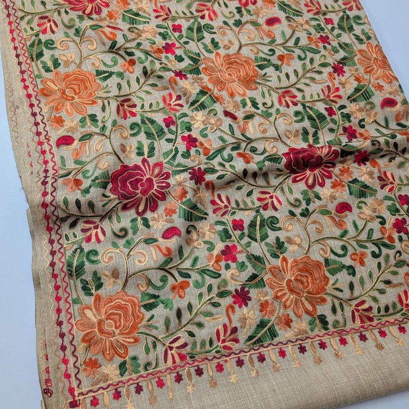 Kashmiri Shawl Hand Work - Etsy UK