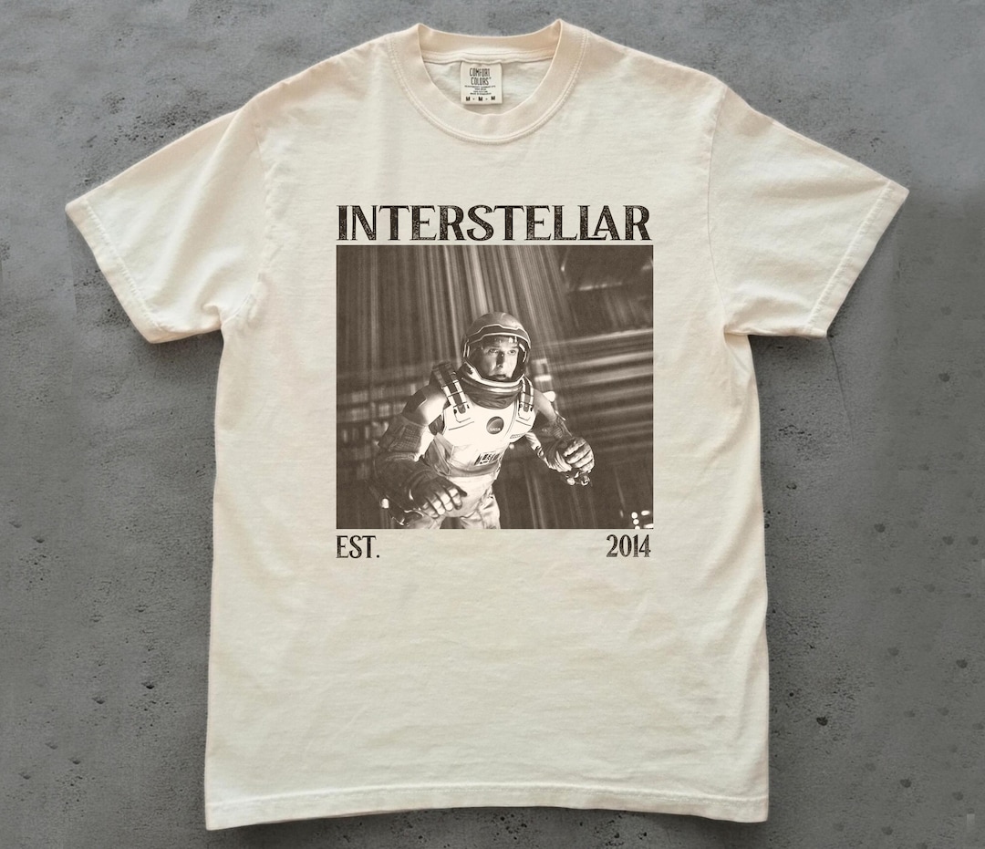 Vintage Interstellar Shirt, Interstellar Fan Shirt, Comfort Colors Tee, Vintage Tee, Unisex ...