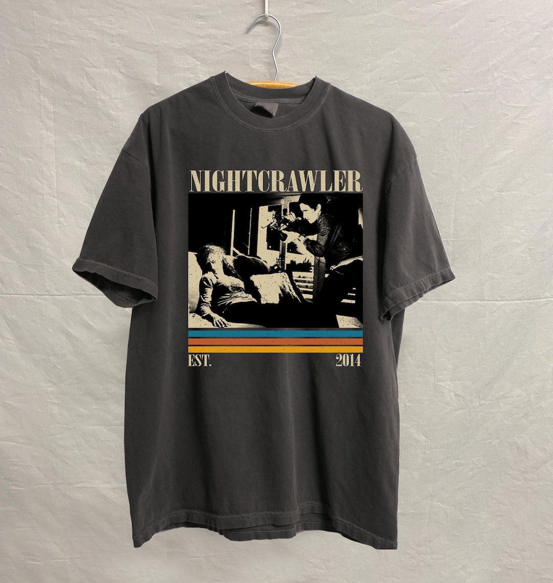 Nightcrawler Movie Shirt, Retro Style T-Shirt, Vintage Comfort Farben ...