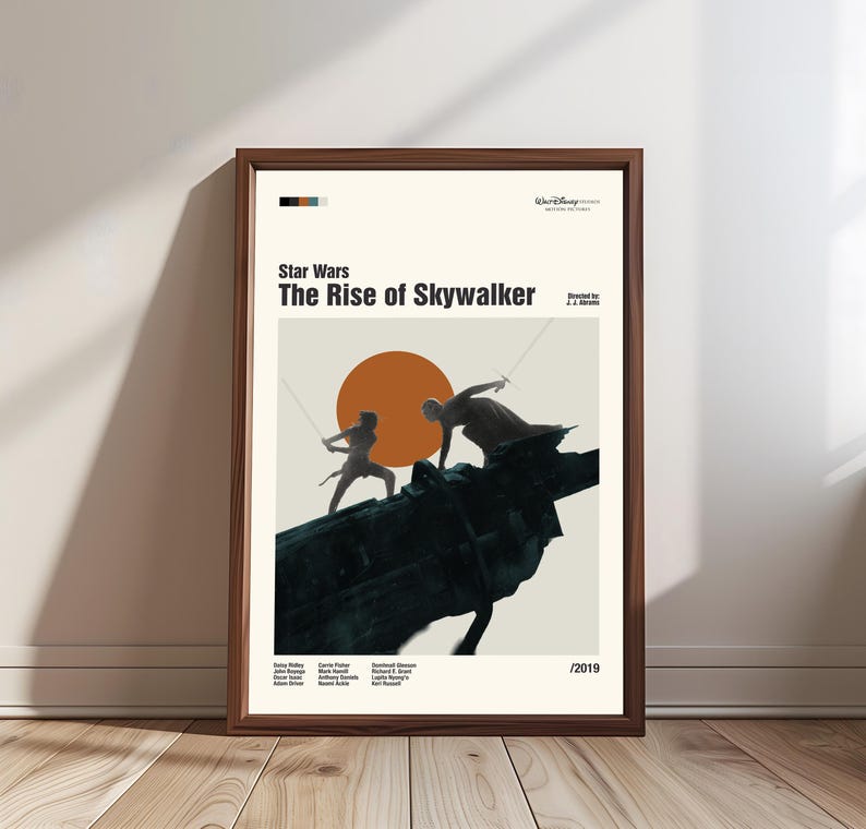 Star Wars - the Rise of Skywalker Poster | Film Poster | Midcentury ...