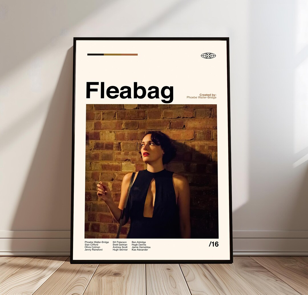 Fleabag Poster | Film Poster | Midcentury Modern Art | Minimalist Print ...