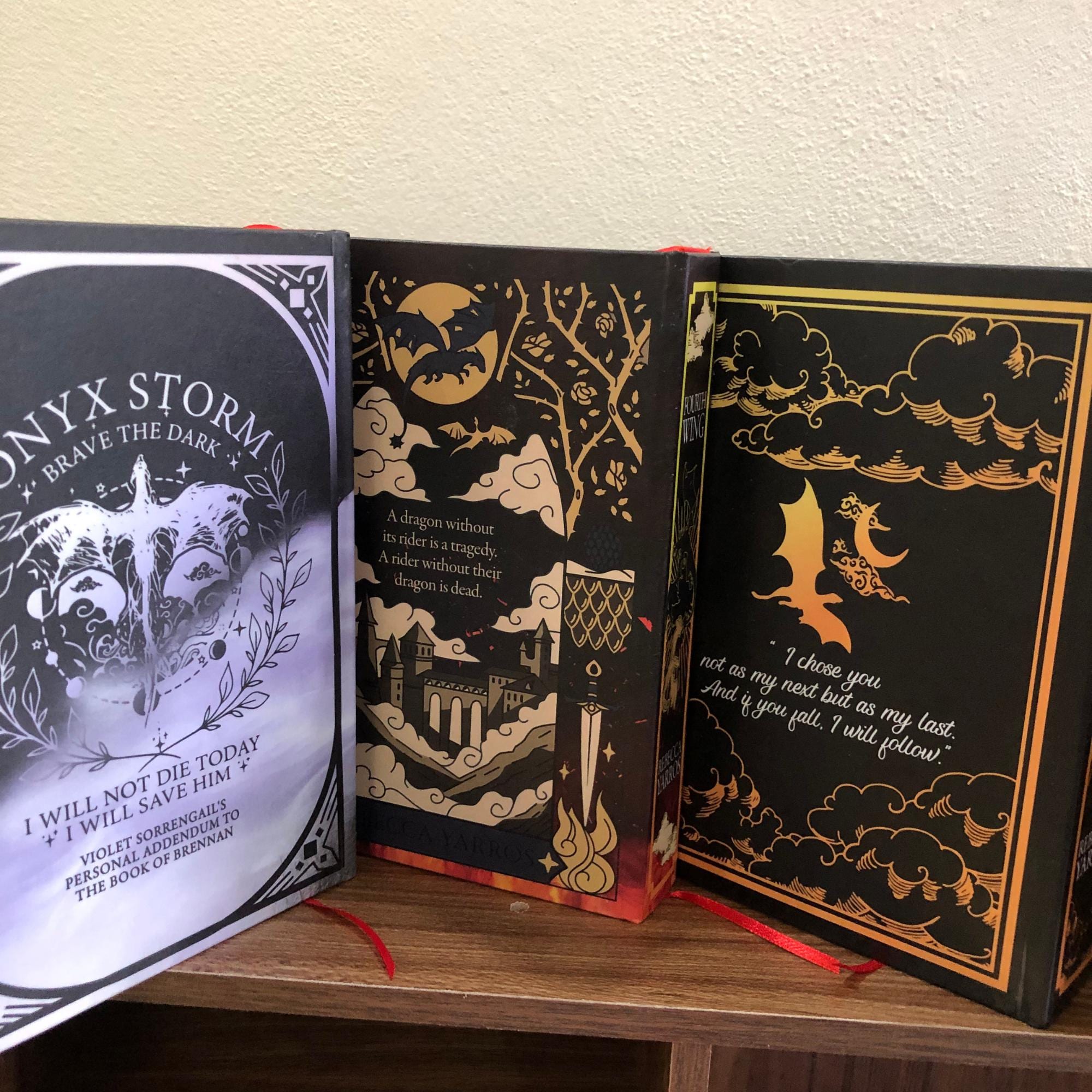 Fourth Wing Series Hardcover Book Set, the Empyrean - Fourth Wing .iron ...