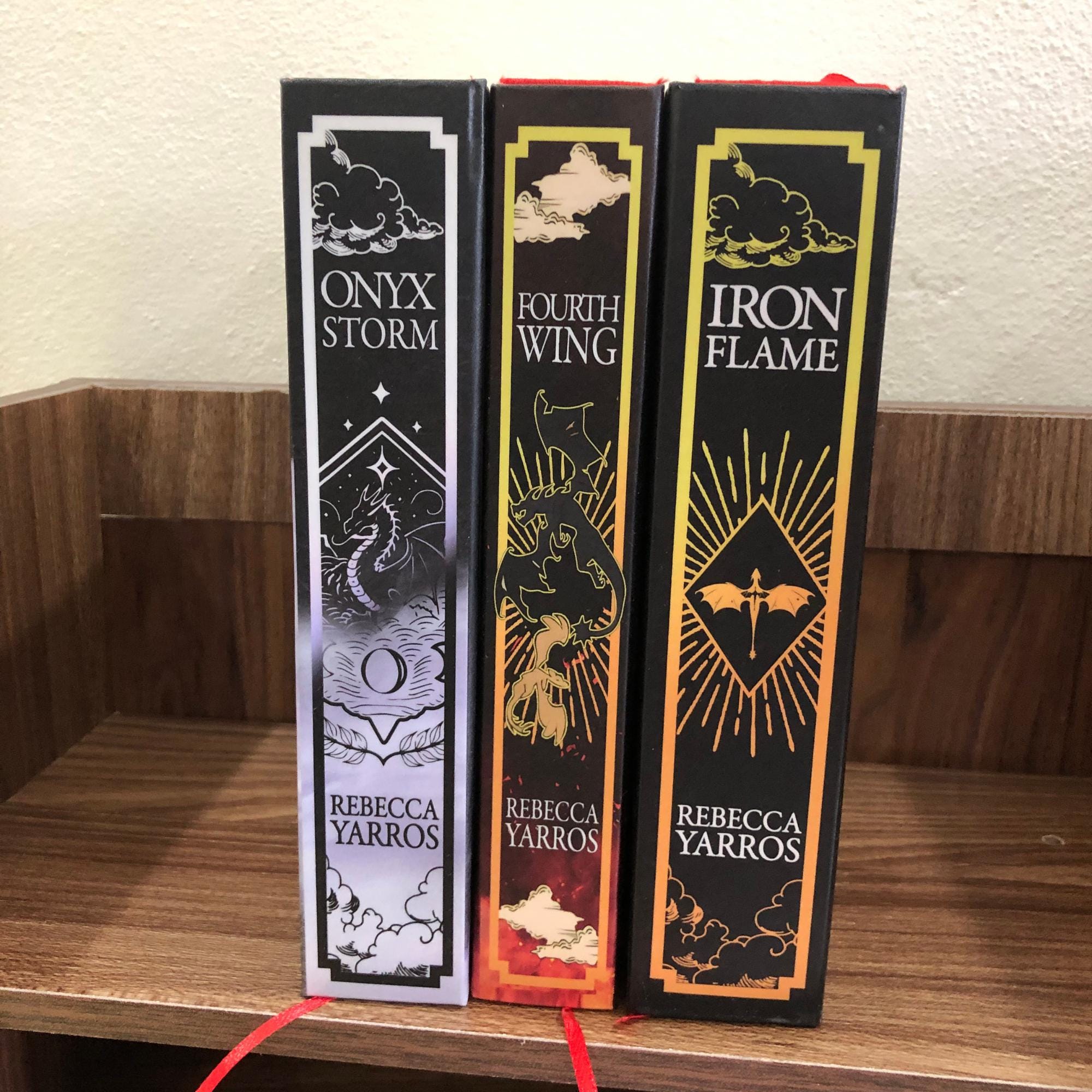 Fourth Wing Series Hardcover Book Set, the Empyrean - Fourth Wing .iron ...