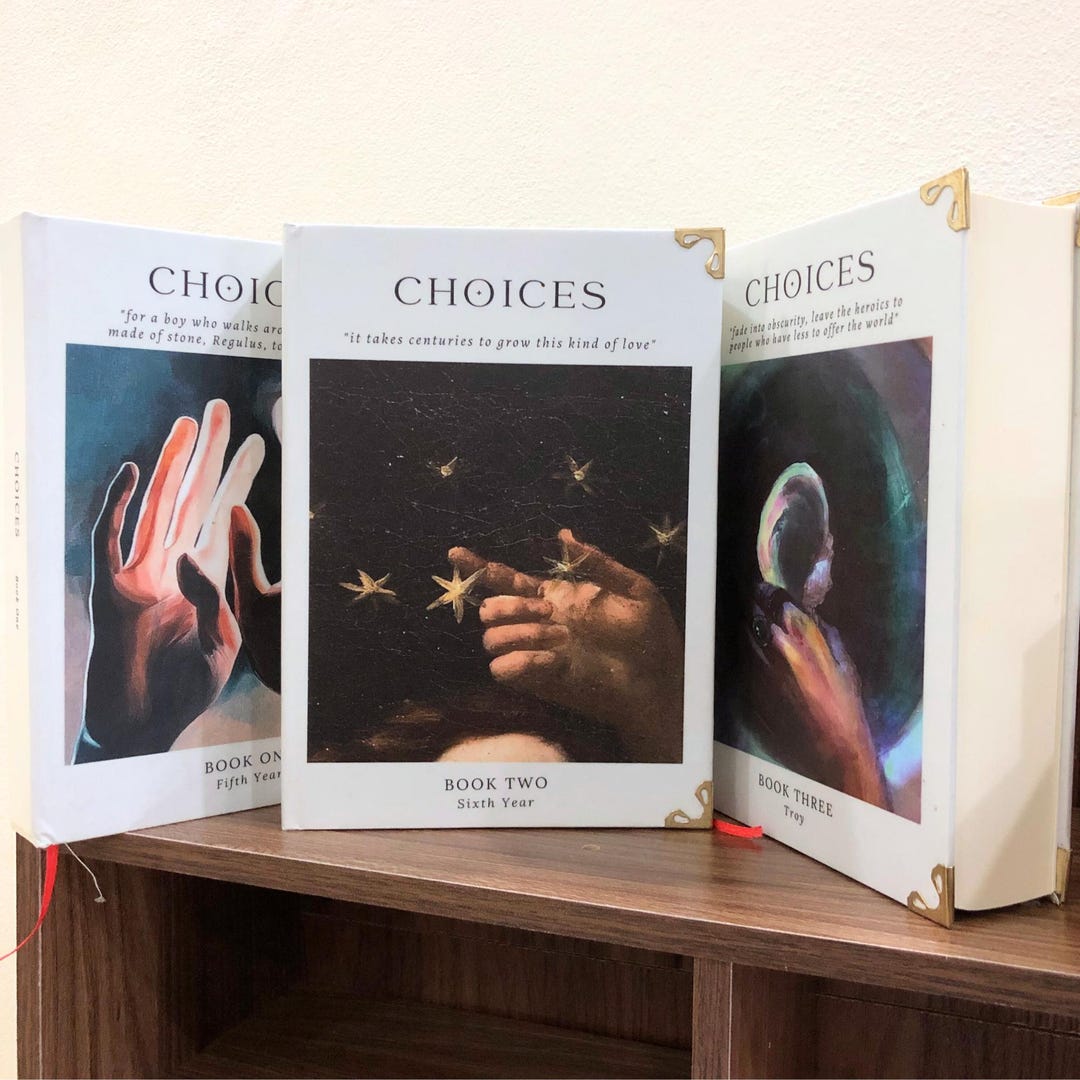 Choices by Messermoon Hardcover Book Set, Metal Corner Detail - Etsy