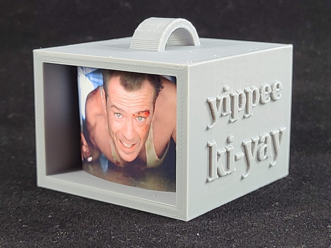 Die Hard Christmas Ornament- Yippee Ki-yay Mother Trucker (TV Edit Vesion) - Etsy